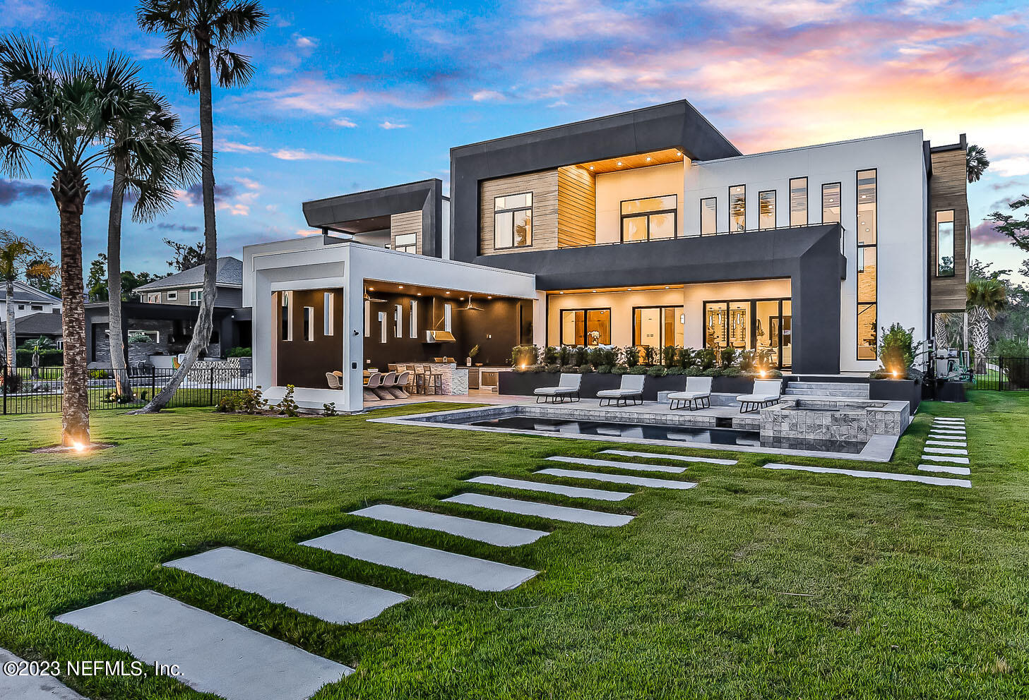 Modern Mansions Front View