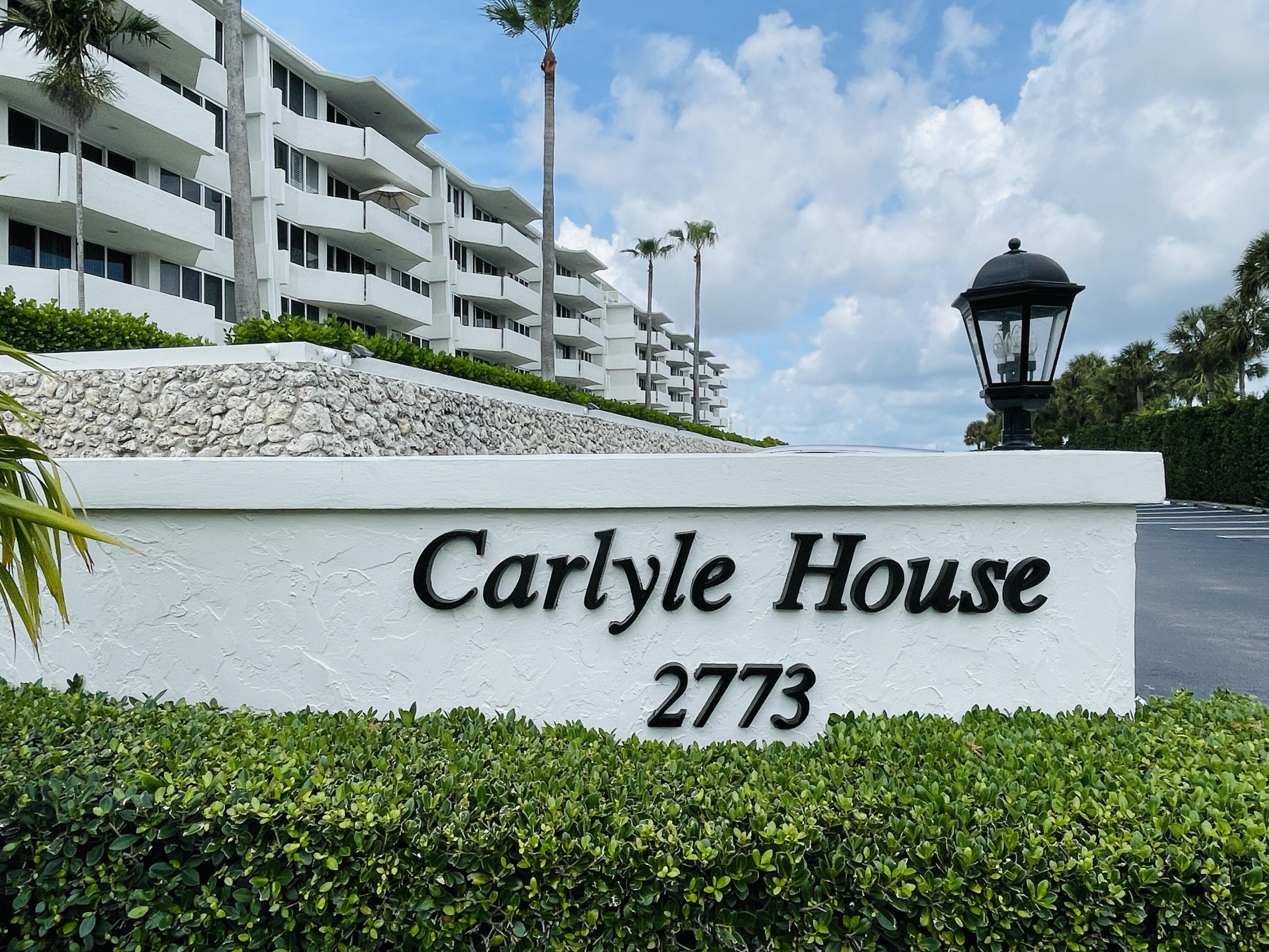 Carlyle House Palm Beach Florida 2773 S Ocean Boulevard #407 Palm