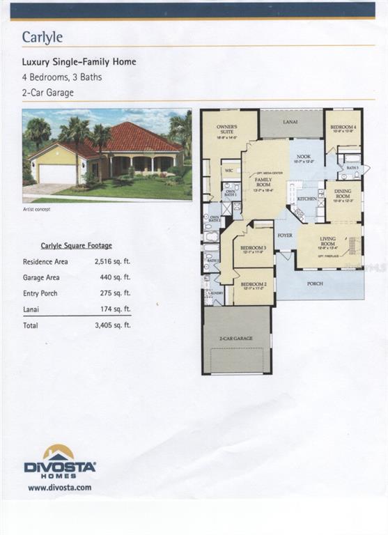 Divosta Carlyle Model Floor Plan | Floor Roma