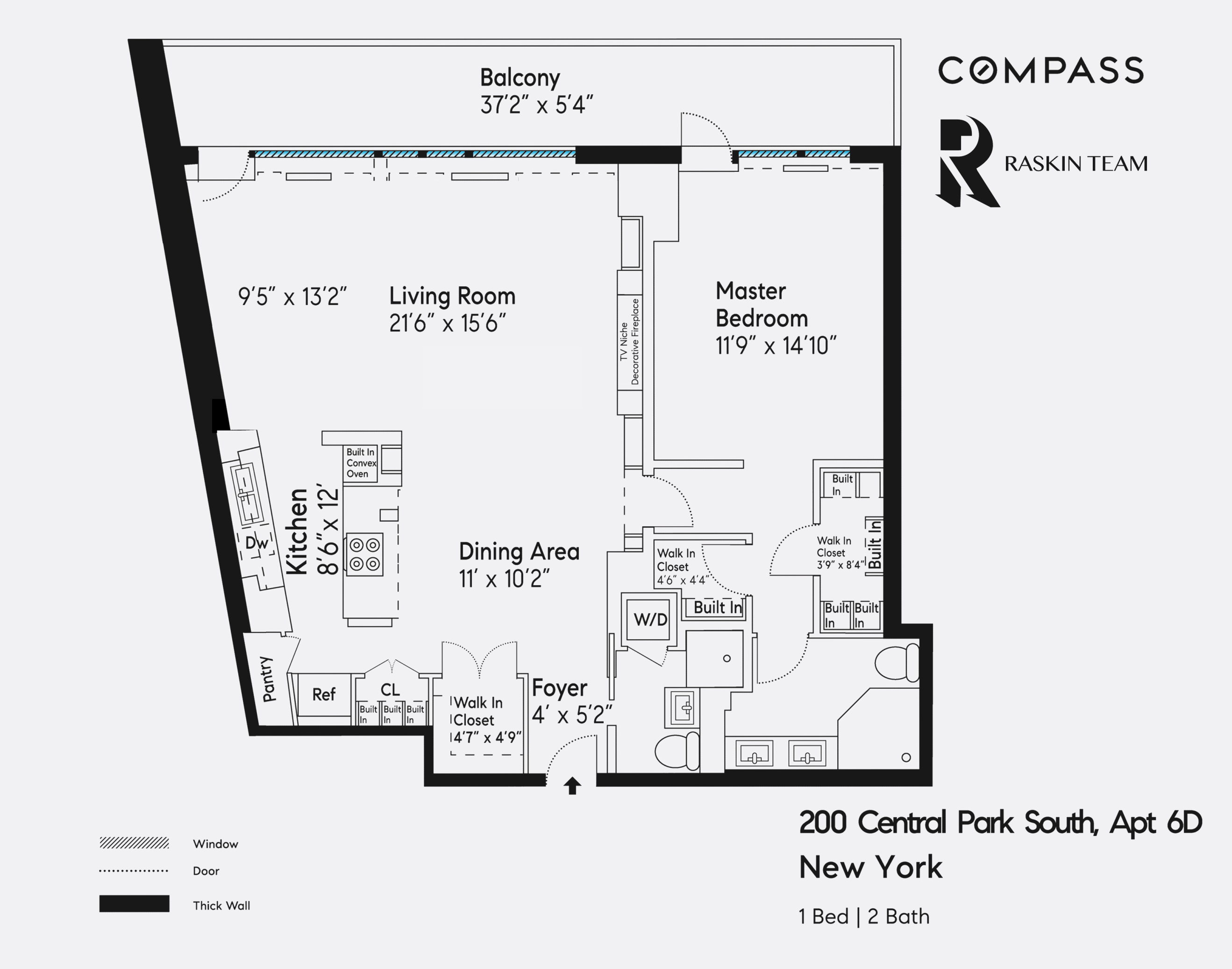 200 Central Park South, Unit 6D | Compass